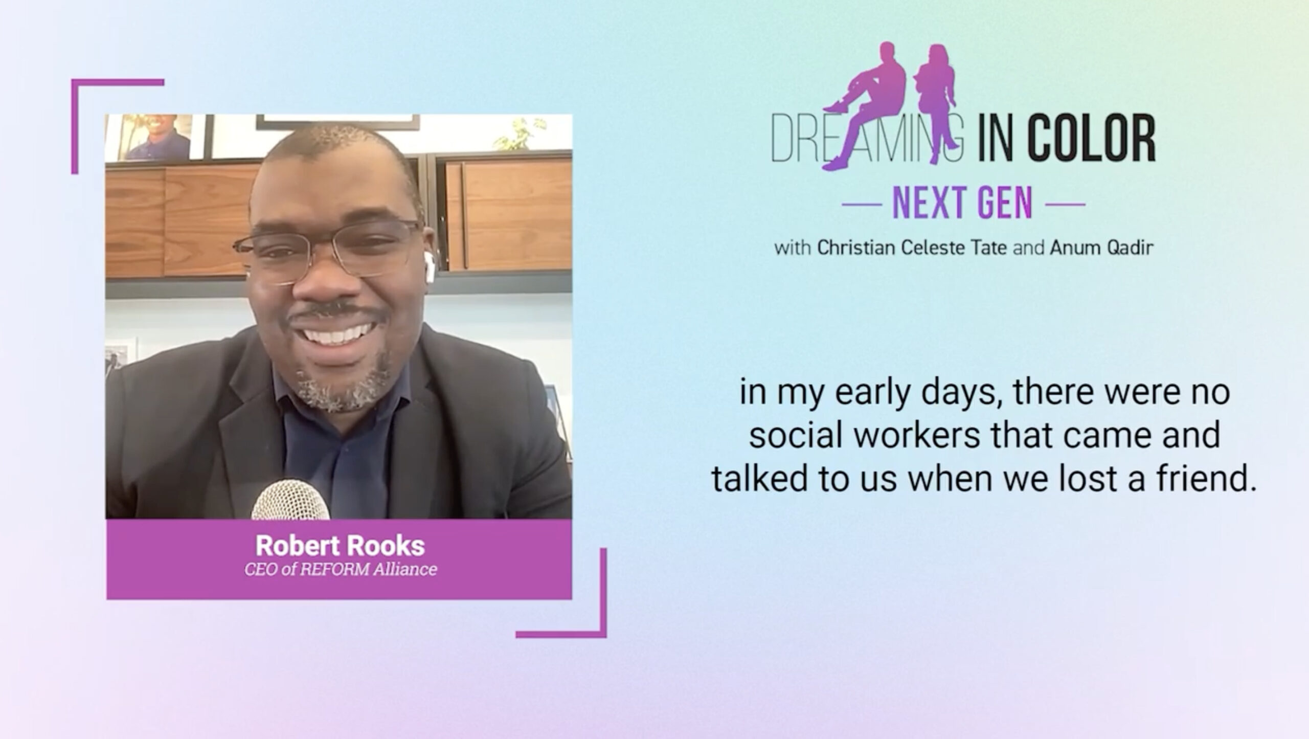 Dreaming in Color Featuring Robert Rooks - REFORM Alliance